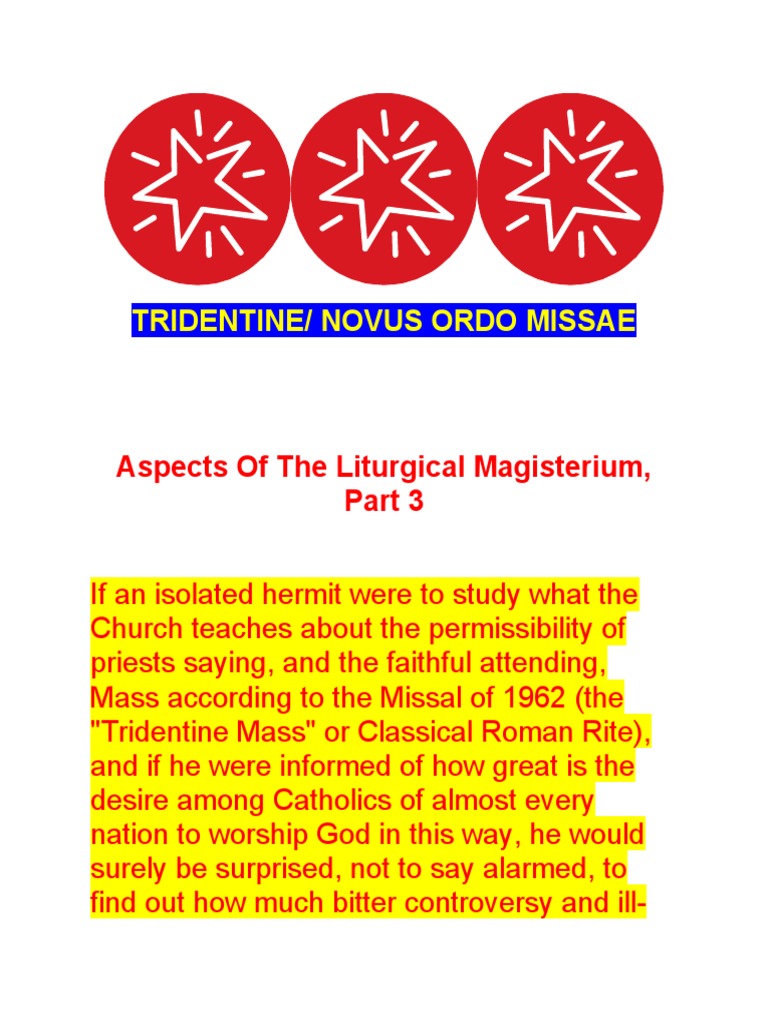 Novus Ordo Missae: Validity Controversies | PDF | Catholic Church ...