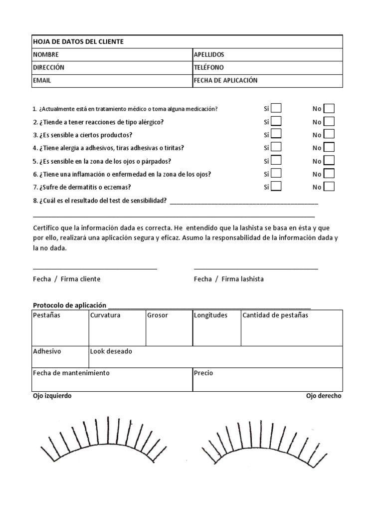 Hoja de Datos Del Cliente-1 | PDF