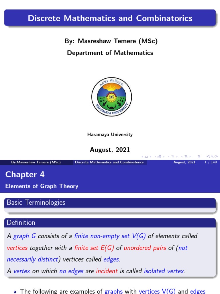 Disccompbeamer | PDF | Vertex (Graph Theory) | Combinatorics