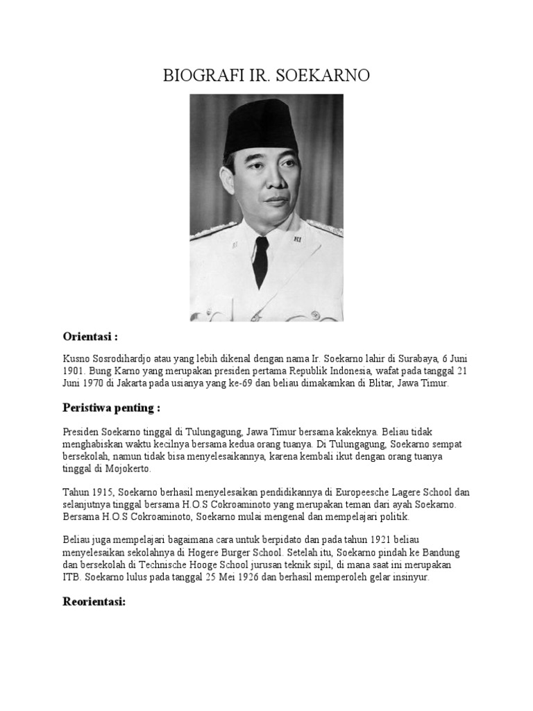 Biografi Ir. Soekarno | PDF