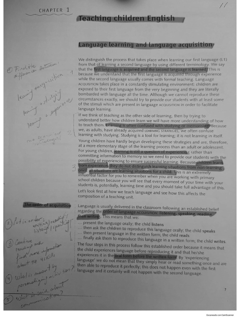 Learning And Acquisition Pdf