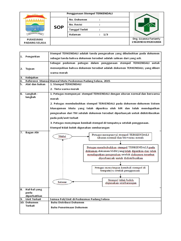 Panduan Penggunaan Stempel Terkendali | PDF
