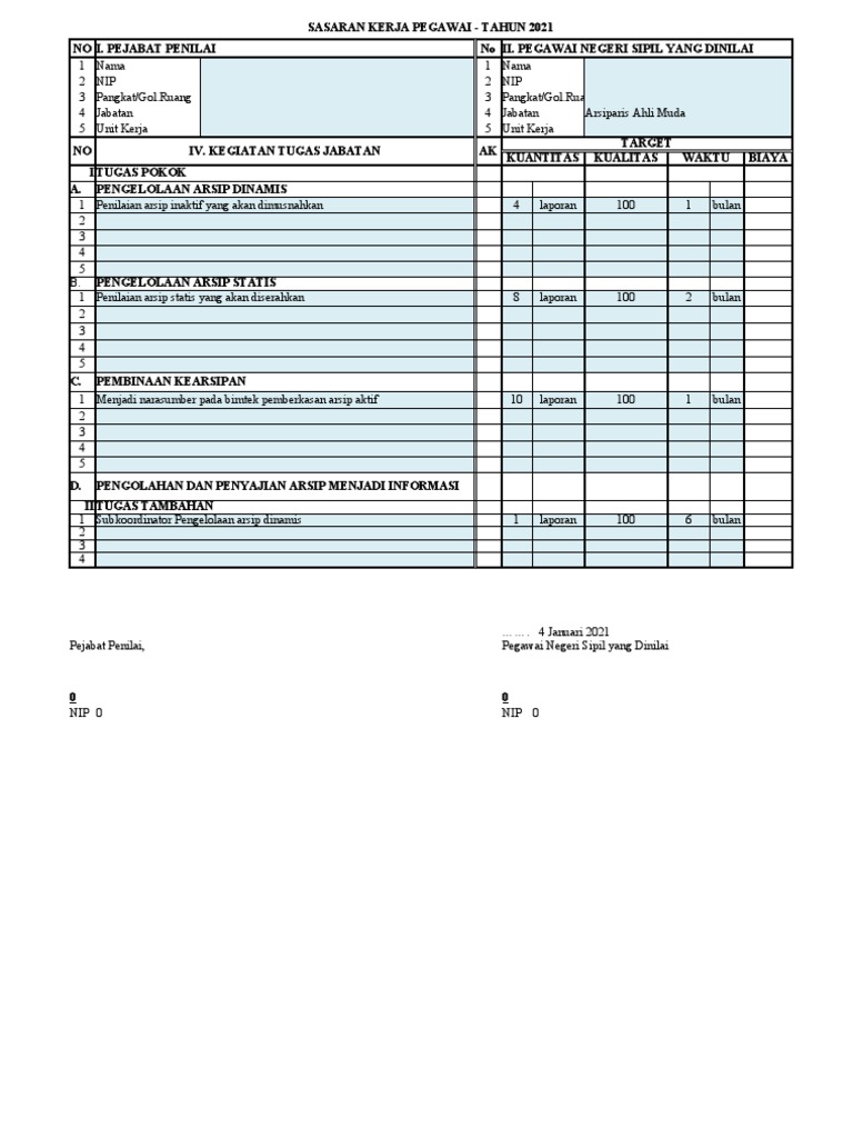 Edy - Contoh SKP Muda - Gabungan Lama Dan Baru - 6 | PDF