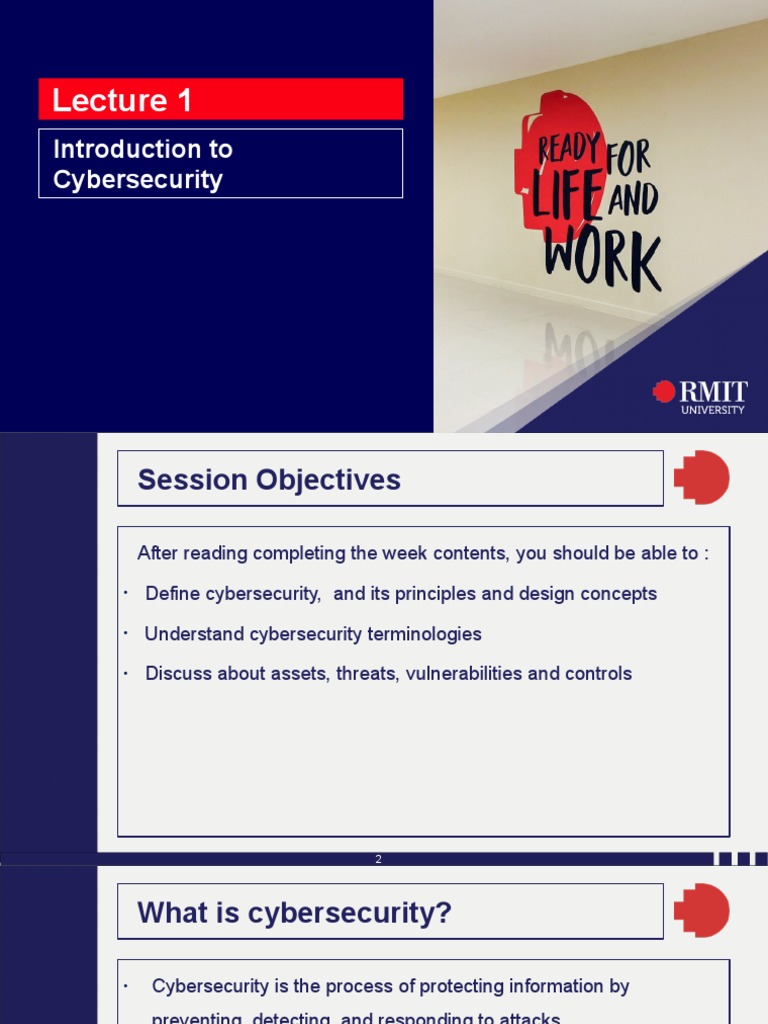 (Class Note) Module 1 - Introduction To Cybersecurity | PDF | Security | Computer Security