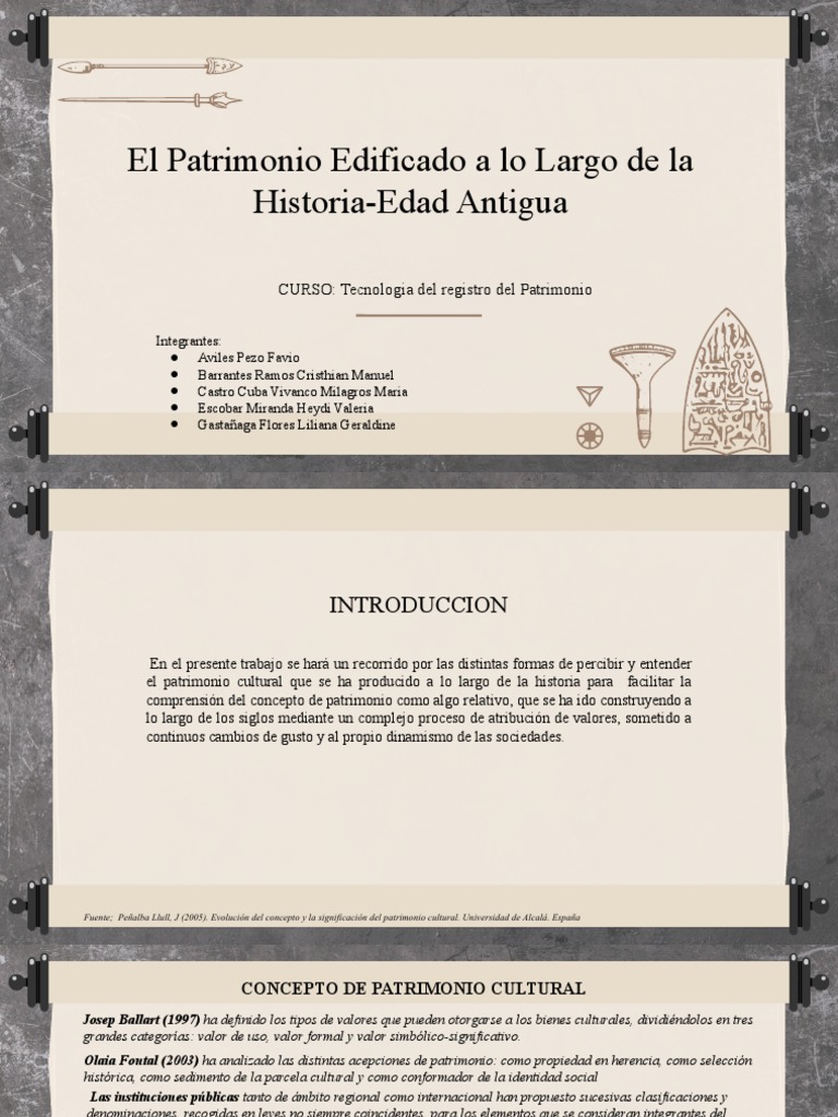 Evolución del Patrimonio Cultural | PDF | Bienes (Ley) | Patrimonio cultural