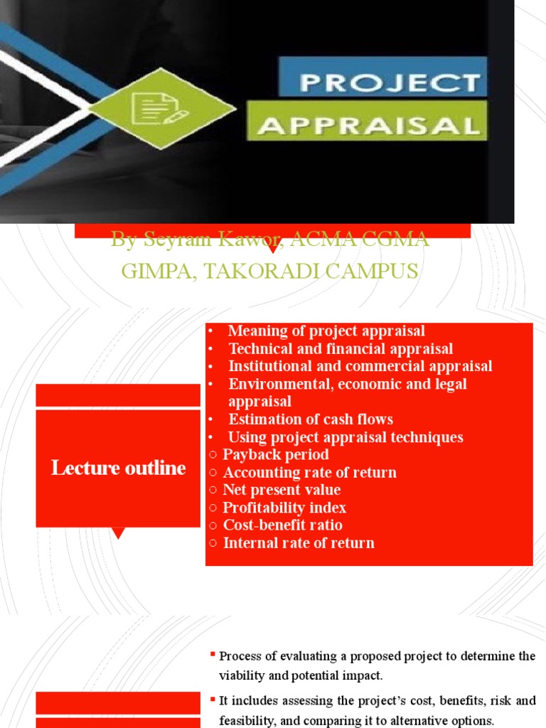 Projeect Appraisal Gimpa | PDF Projeect Appraisal Gimpa | PDF