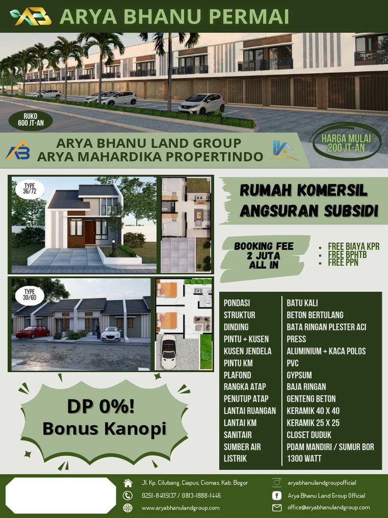 Contoh Brosur Perumahan | PDF