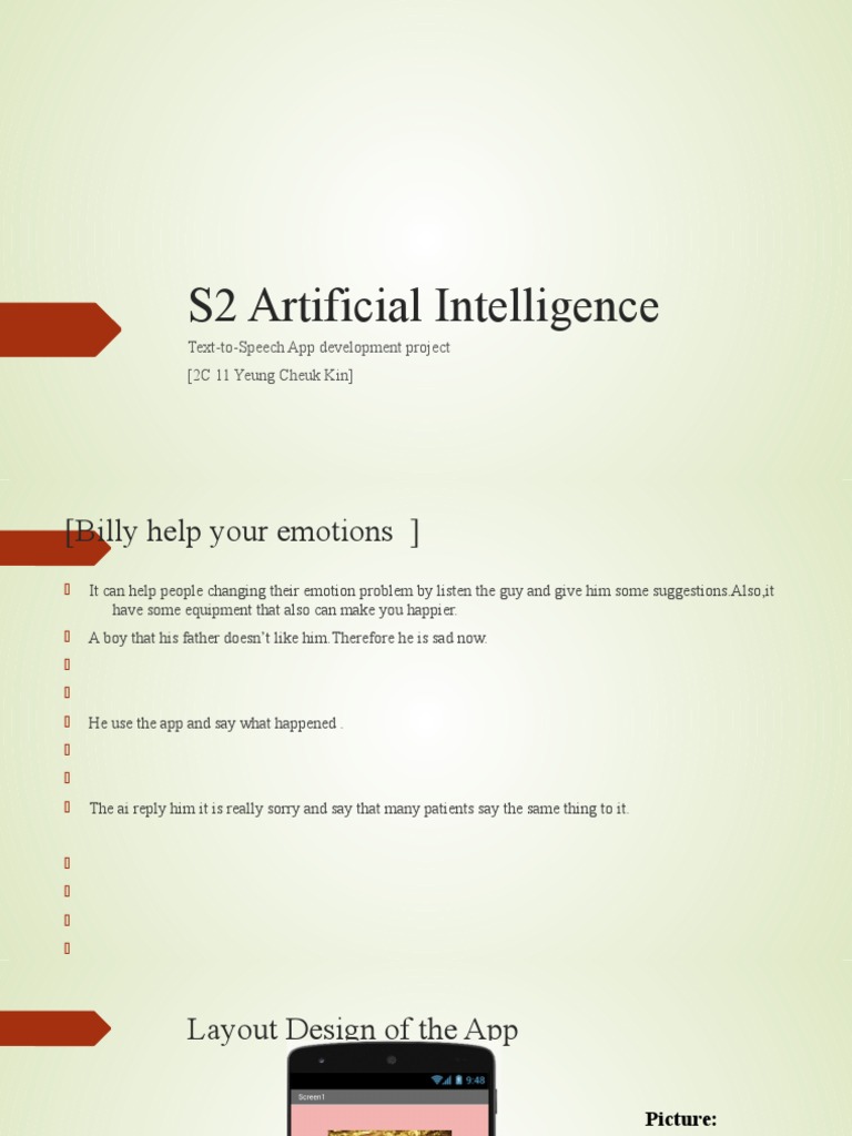 S2 Artificial Intelligence TTS App Project-template (2) - 複本 - 複本 - 複本 | PDF