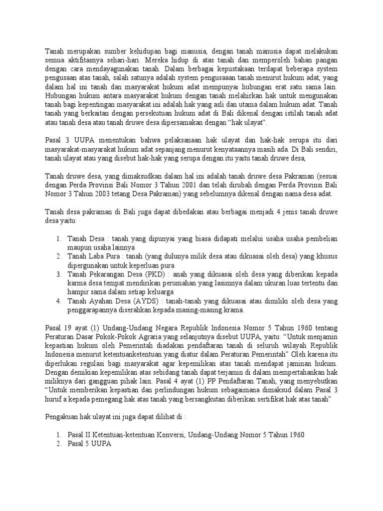 Sejarah Tanah Adat | PDF