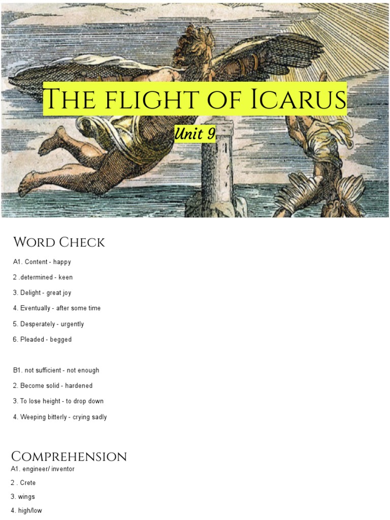 The flight of Icarus | PDF