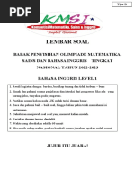 Kmsi Sains Level 1 Sains 2022 - 2023 | PDF