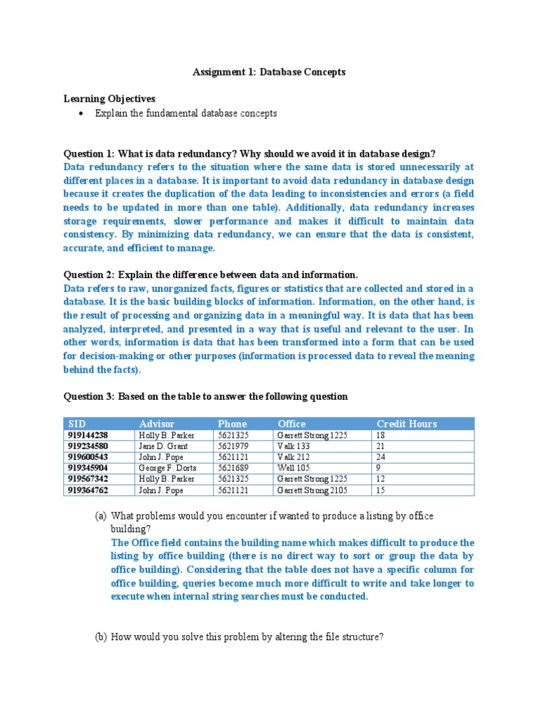Assignment 1 | PDF | Databases | Conceptual Model