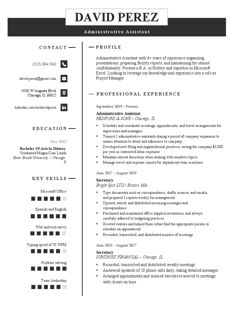 Administrative Assistant Resume | PDF | Résumé