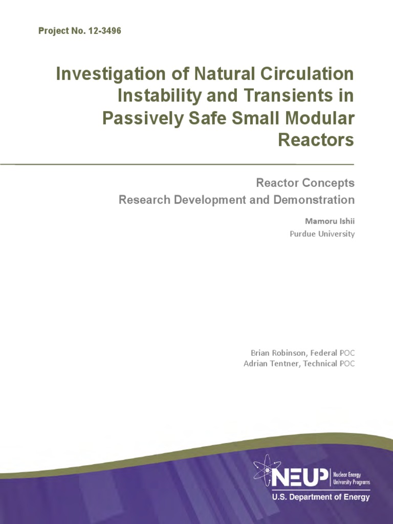 Investigation of Natural Circulation SMR | PDF | Pressurized Water ...