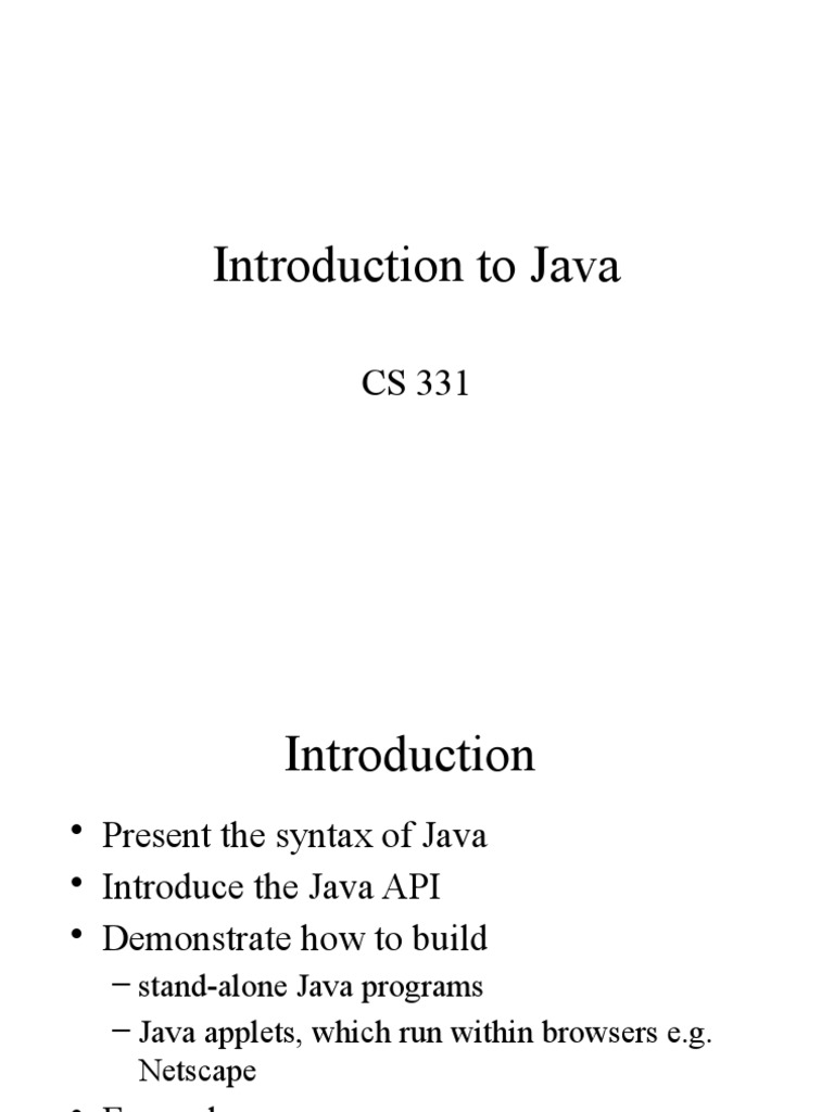 Java 01 | PDF | Java (Programming Language) | Applications & Software