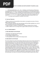 GAD Training Design | PDF | Gender And Development | Gender