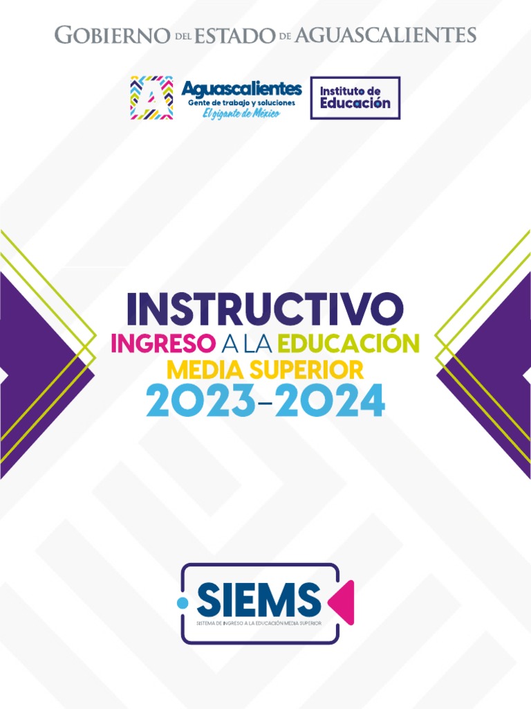 Instructivo Ingreso Ems 2023 2024 | PDF