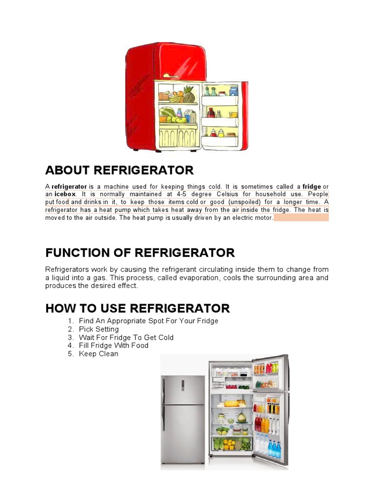 About Refrigerator | PDF