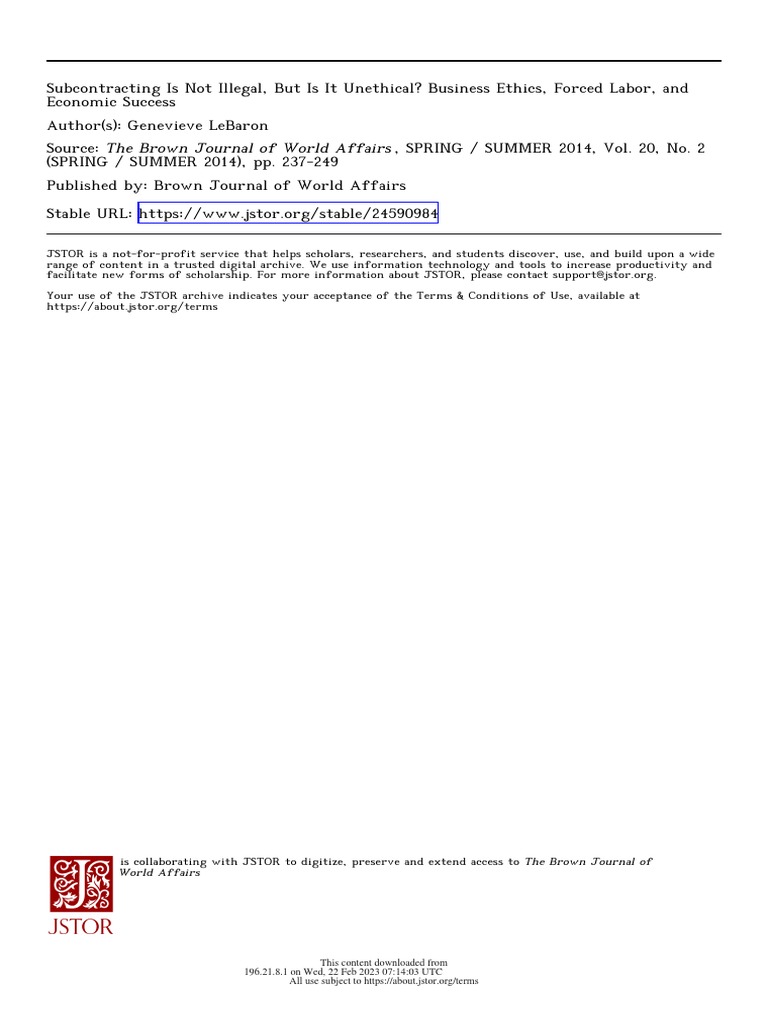 Article On Ethics 2 | PDF