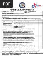 Visitor Health Screening Form | PDF