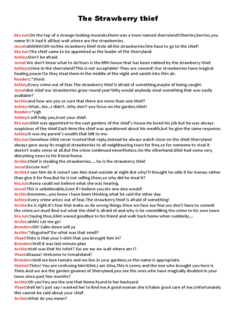 The Strawberry Thief | PDF