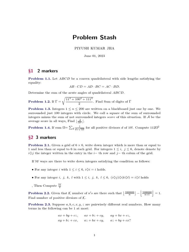 Ioqm | PDF | Euclidean Plane Geometry | Mathematical Objects