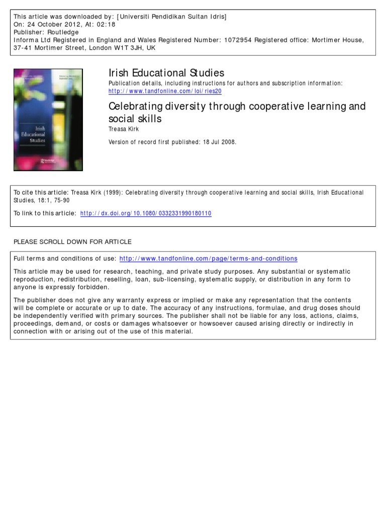 Cooperatif L | Download Free PDF | Psychological Concepts | Cognition