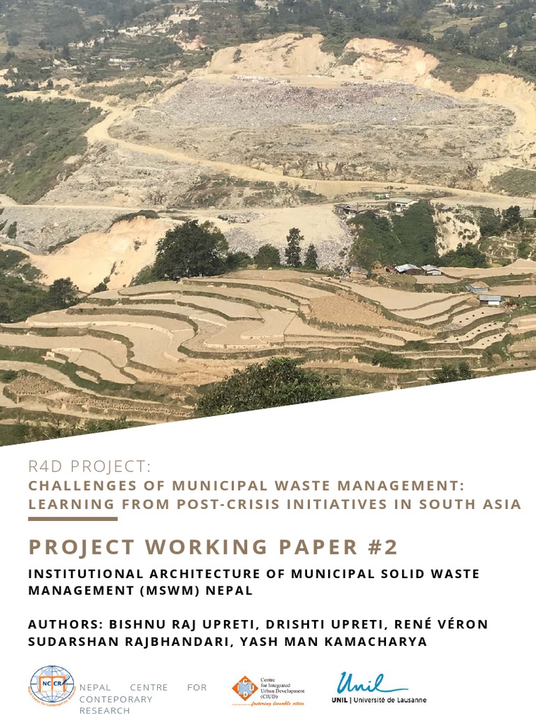 2 PROJECT WORKING PAPER - Nepal | PDF | Waste Management | Waste