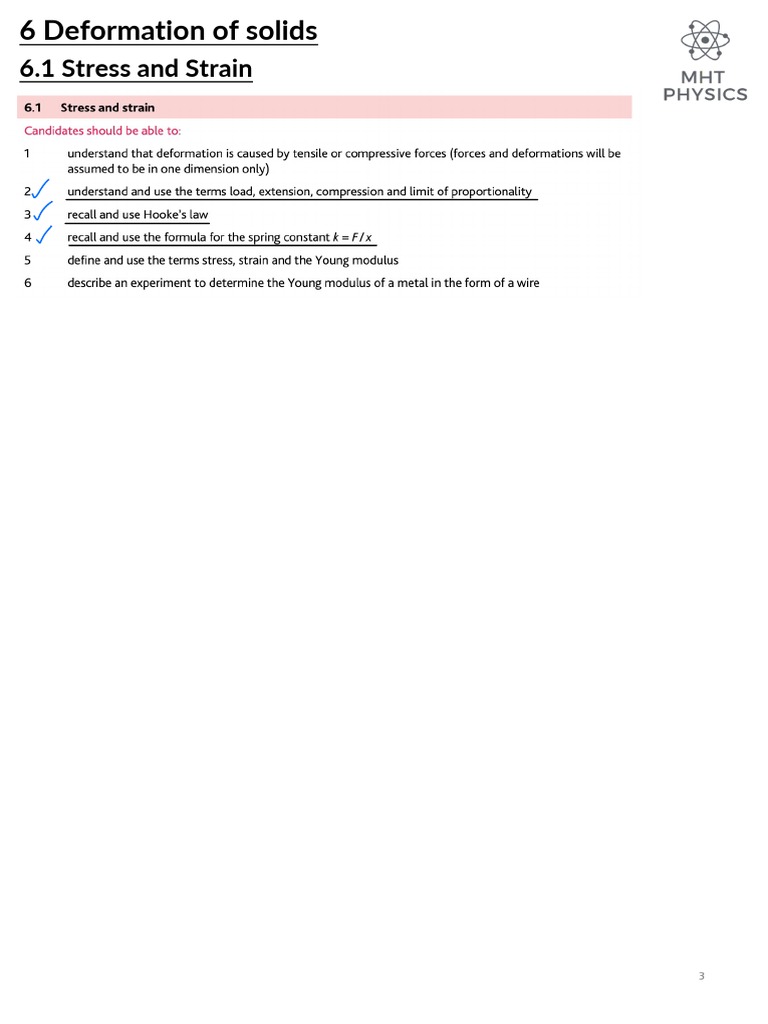 Deformation of Solids | PDF | Deformation (Engineering) | Elasticity (Physics)