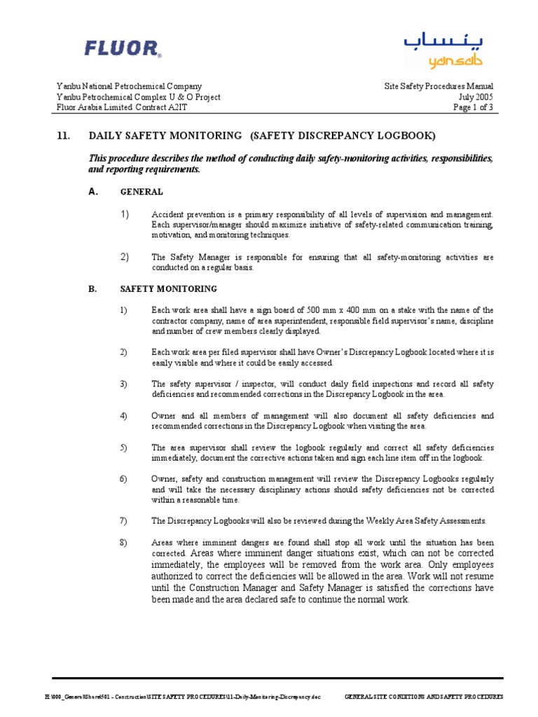 11 Daily Monitoring Discrepancy | PDF | Personal Protective Equipment ...