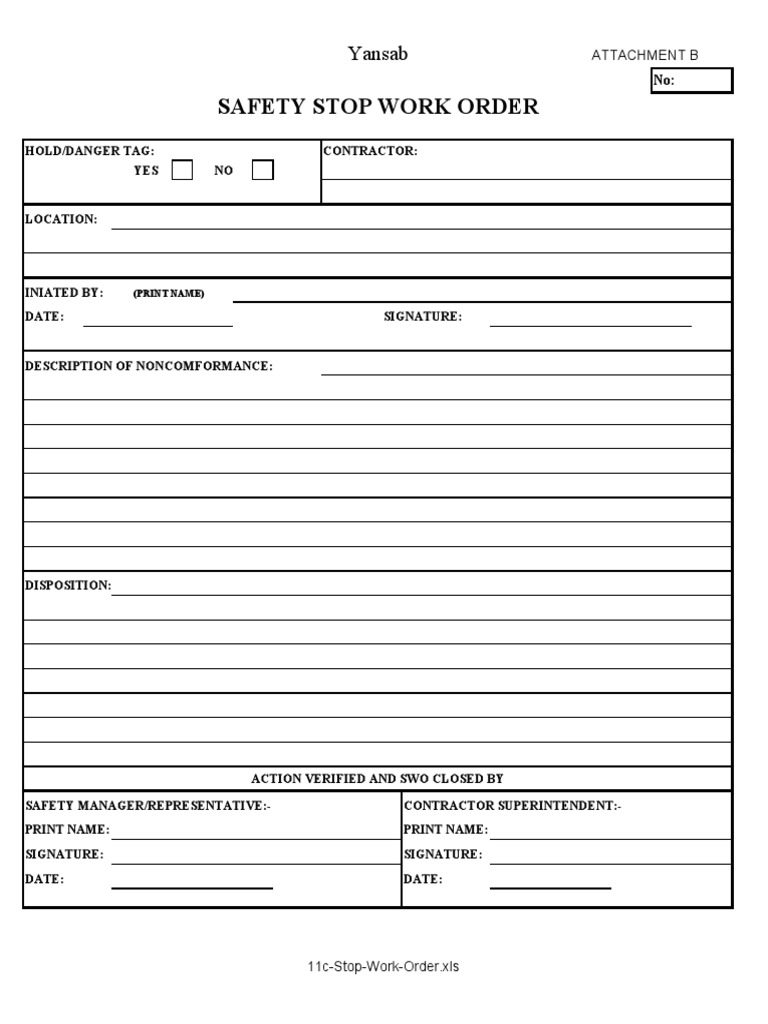 11c Stop Work Order | PDF