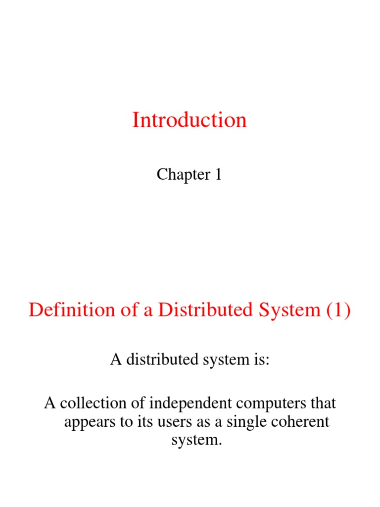 Chap 01 | PDF | Scalability | Distributed Computing
