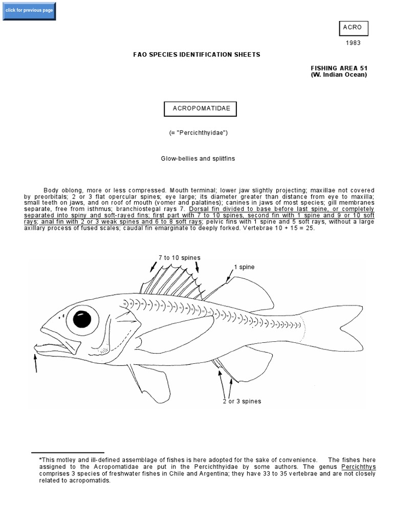 Fao Species Identification Sheets Fishing Area 51 (W. Indian Ocean ...