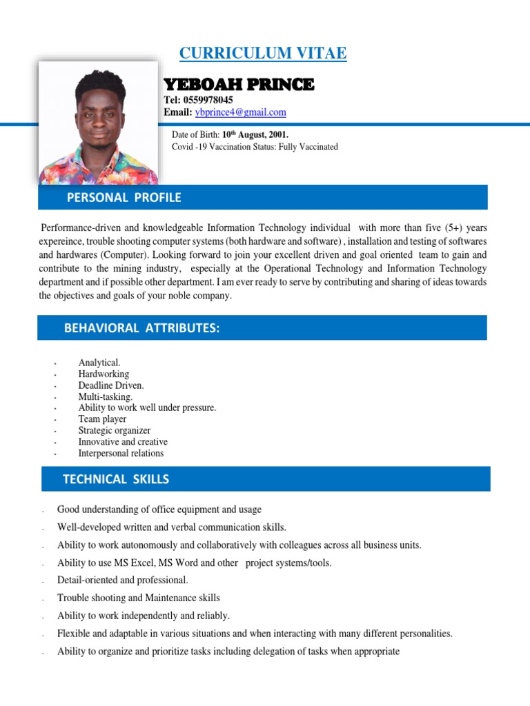 Prince CV | PDF | Communication | Human Communication