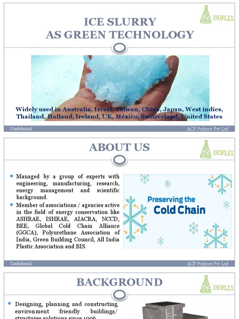 Ice Slurry Tech Cold Chain. APCpptx | PDF | Heat Exchanger | Ice