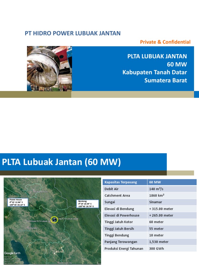 Presentasi PLTA Lubuak Jantan | PDF