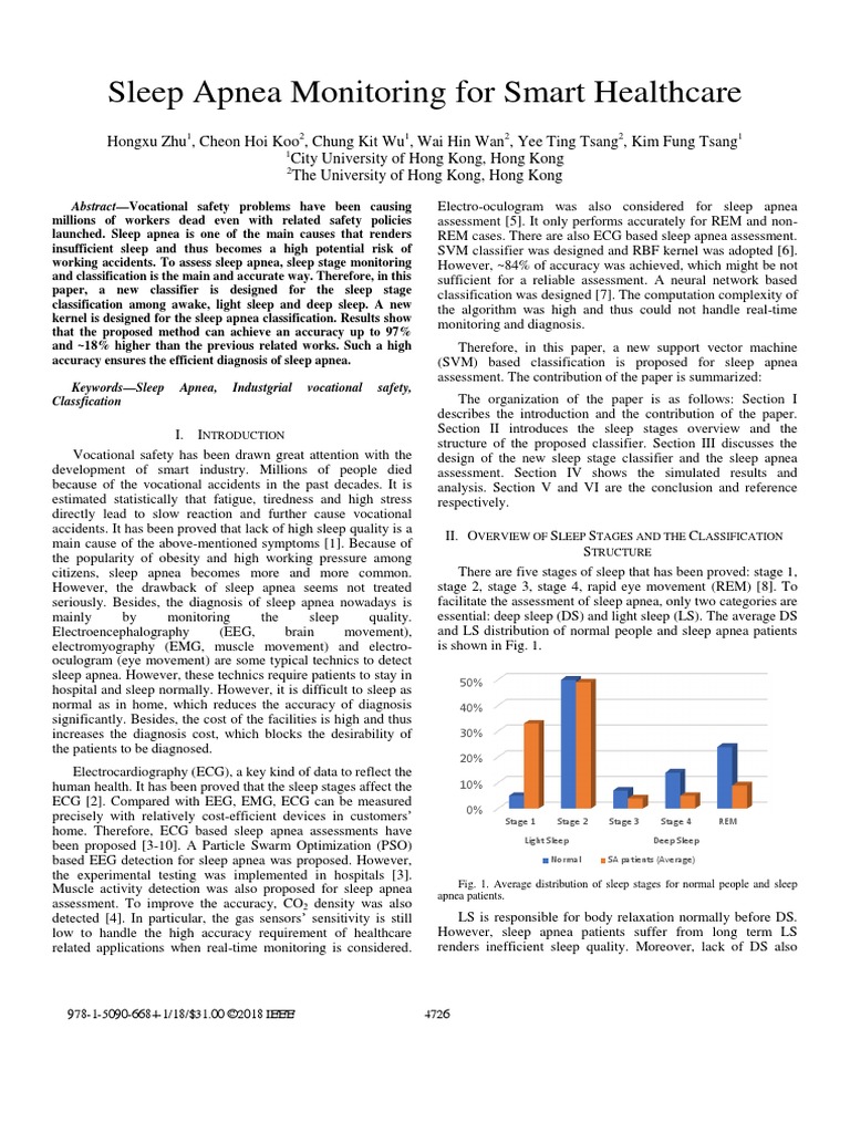 Sleep Apnea Monitoring For Smart Healthcare | PDF | Sleep ...
