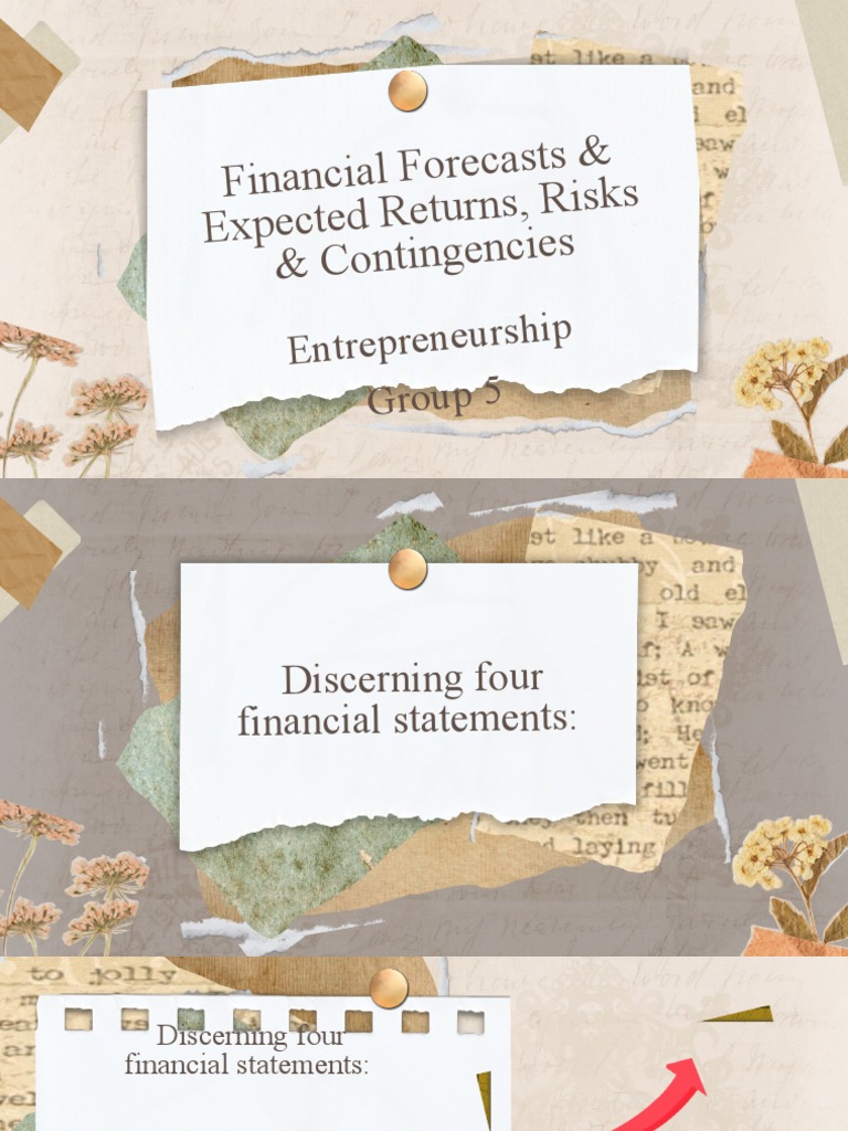 GROUP 5 PPT Financial Forecasts and Expected Returns Risks and ...