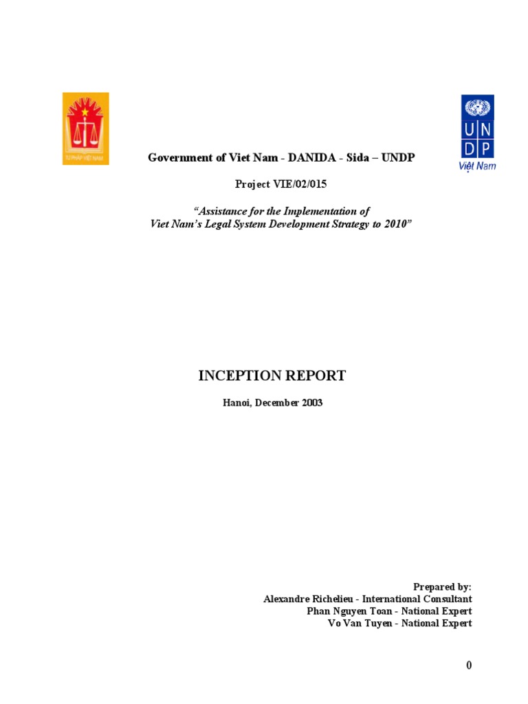 Final Inception Report | PDF | United Nations Development Programme | Sustainability