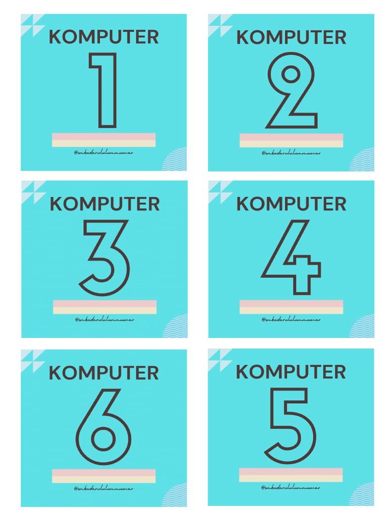 Nomor Meja Komputer | PDF