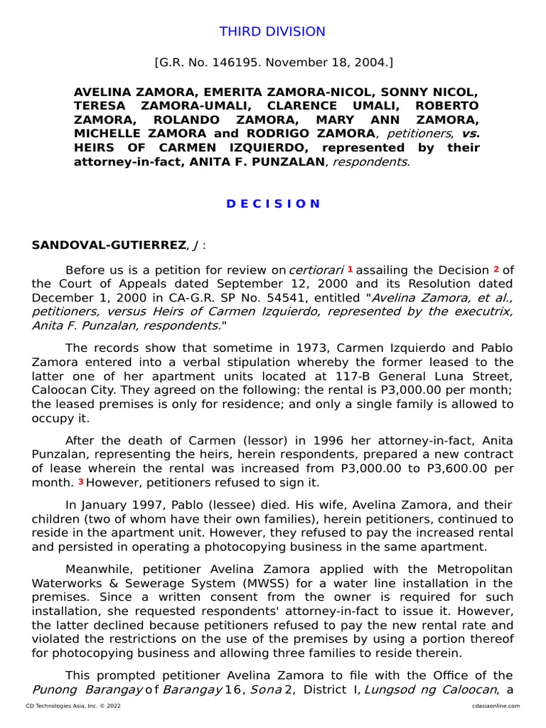 Zamora v. Heirs of Izquierdo | PDF | Complaint | Summary Judgment
