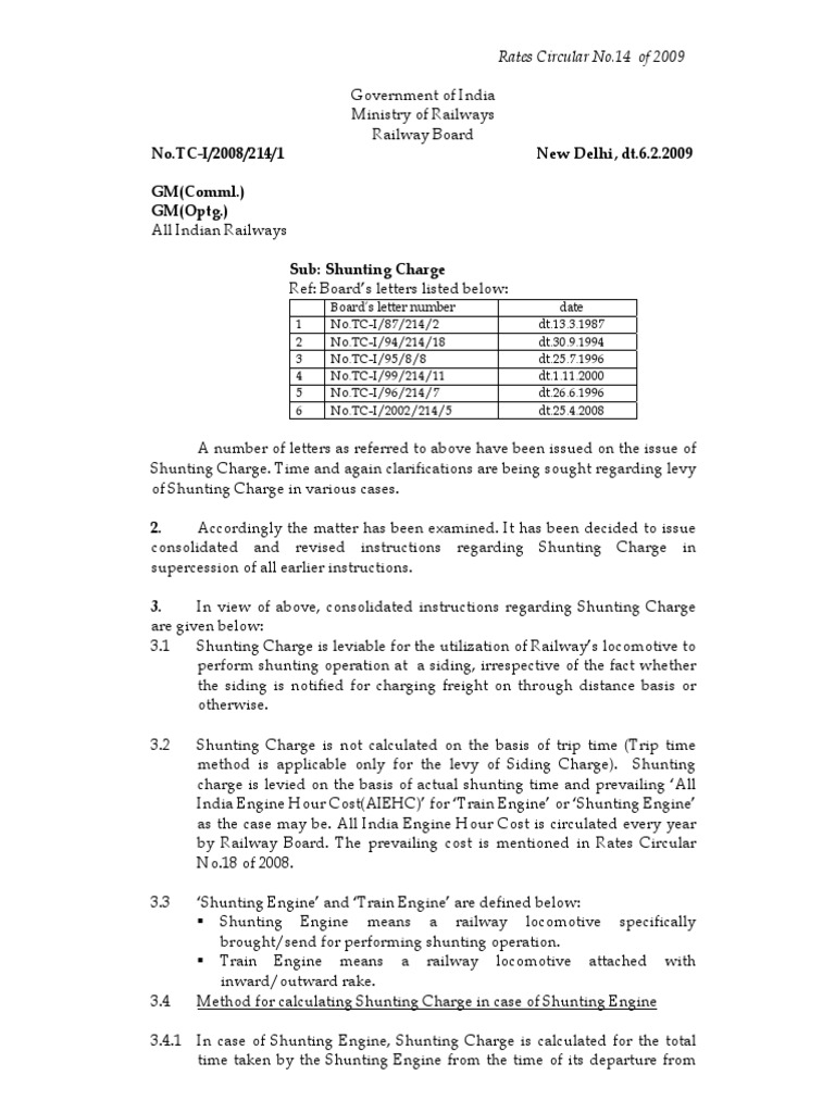 Shunting Charge | PDF