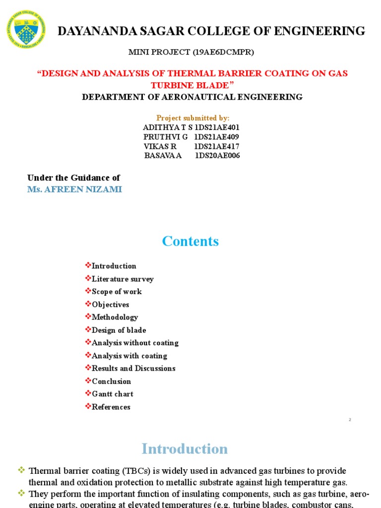 Turbine Blade Coating | PDF | Materials | Physical Sciences