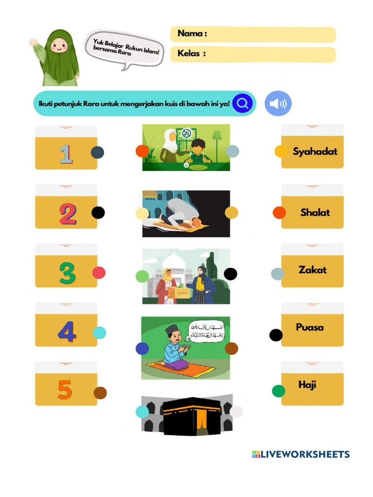 Worksheet Rukun Islam | PDF