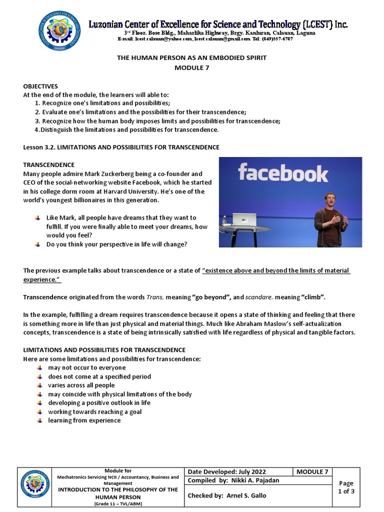 11 Philosophy Week 7 Module 7 | PDF