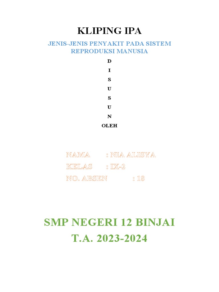 Kliping Ipa Jenis Jenis Penyakit | PDF