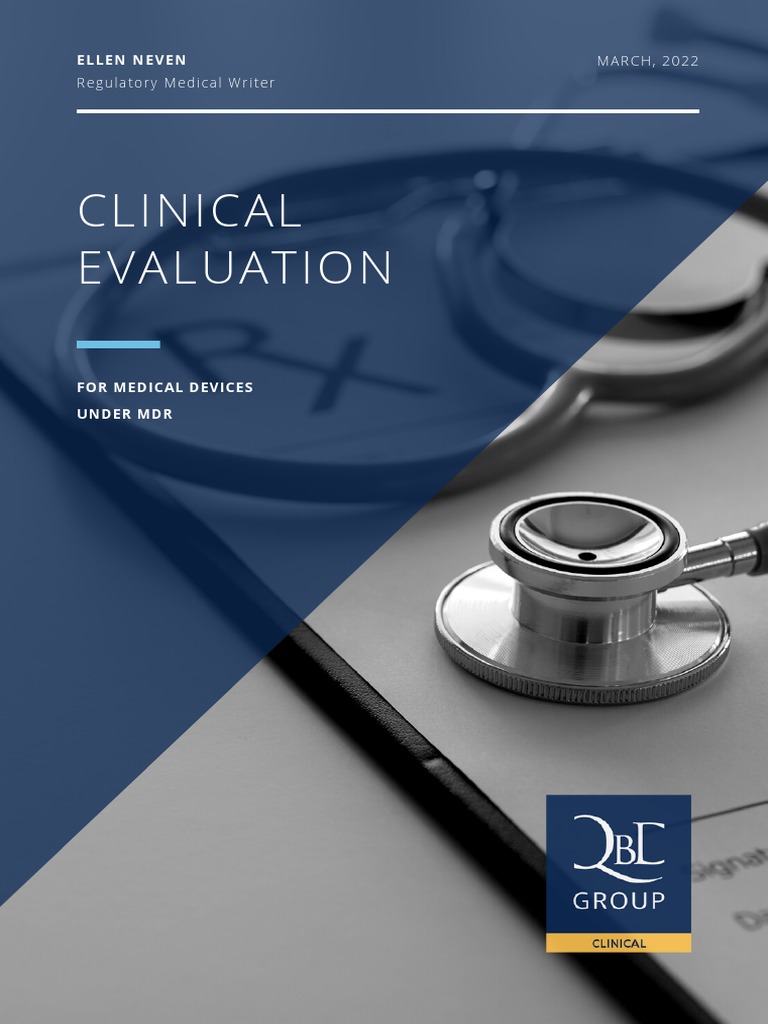 Clinical Evaluation For Medical Devices Under MDR | PDF | Medical ...