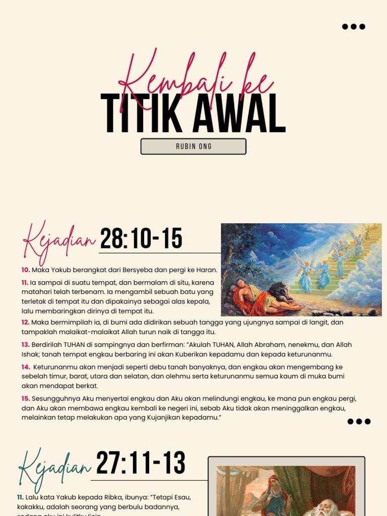 Kembali Ke Titik Awal (Rubin Ong) | PDF