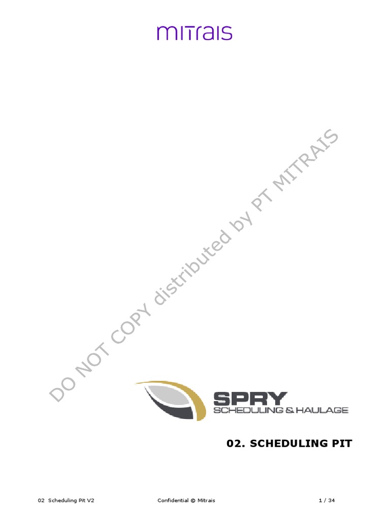 02 Scheduling Pit V2 | PDF