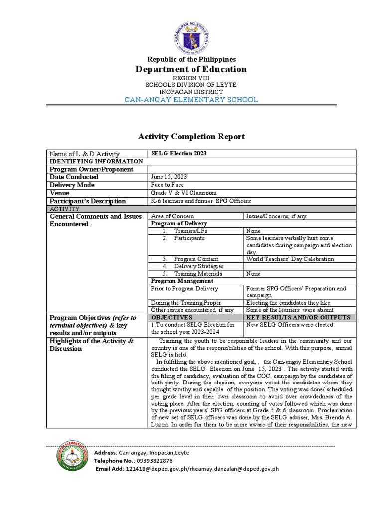 Acr Selg Election 2023 | Download Free PDF | Government
